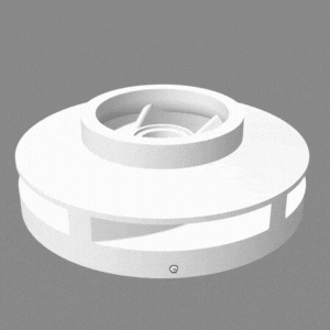 Pictured: A 3D model of an impeller part used in oil and gas operations.