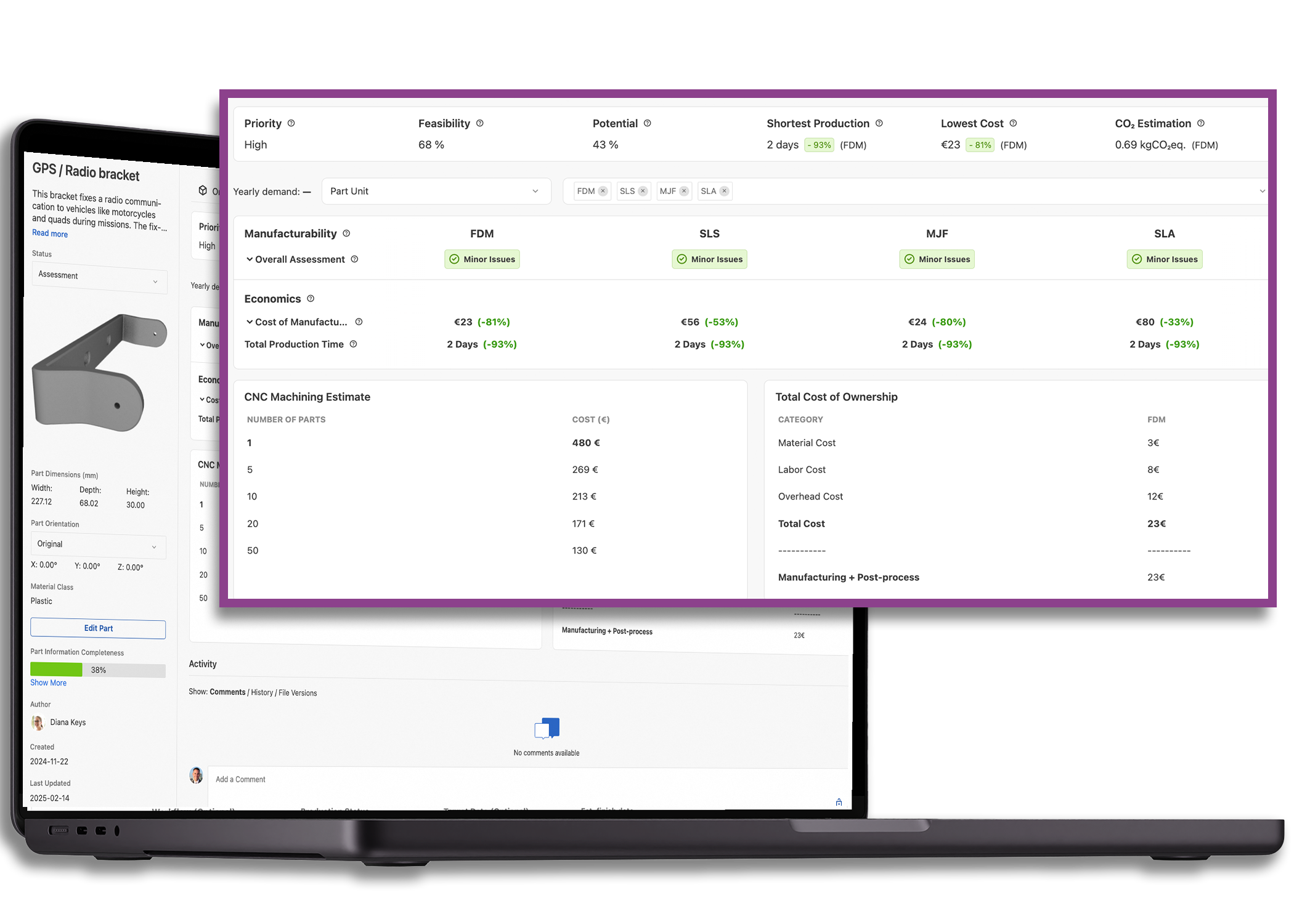 3YOURMIND Part Identification offers design recommendations, cost ...